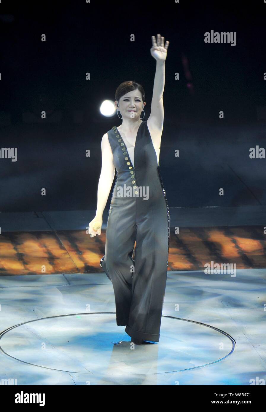 Malaysian singer Fish Leong performs during her China tour concert in ...