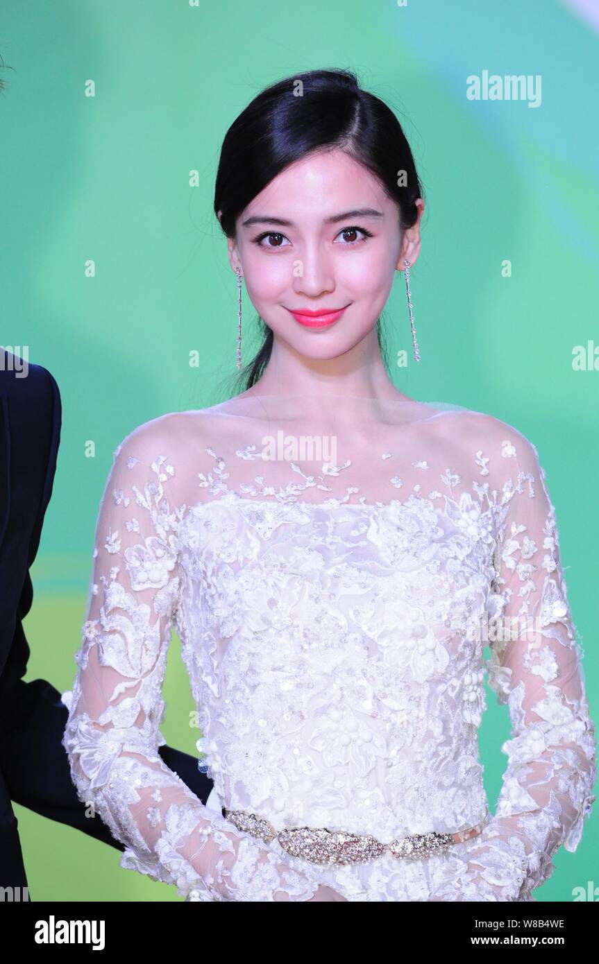 Hong Kong model and actress Angelababy arrives on the red carpet for the closing ceremony of the ...