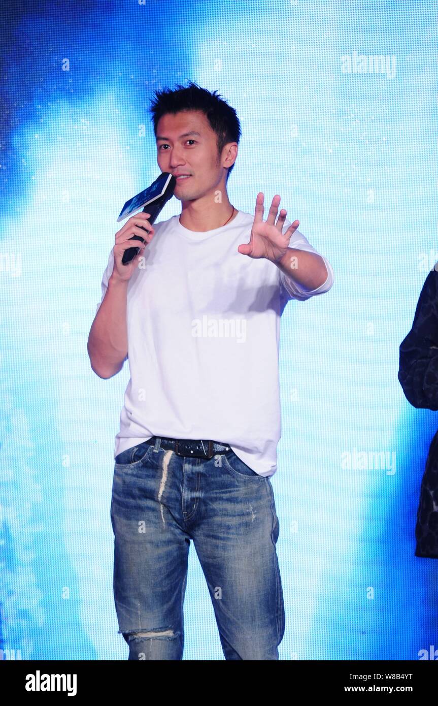 Hong Kong actor Nicholas Tse speaks at a press conference for his movie ...