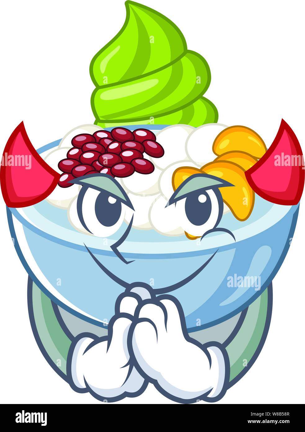 Anmitsu japanese dessert Stock Vector Images - Alamy