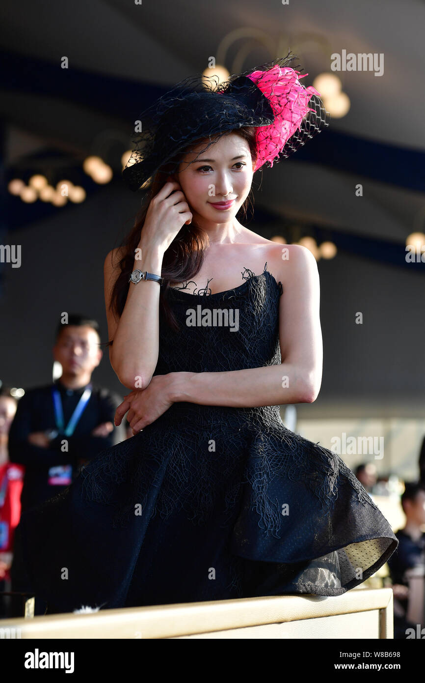 Taiwanese model and actress Lin Chi-ling attends a promotional event by ...