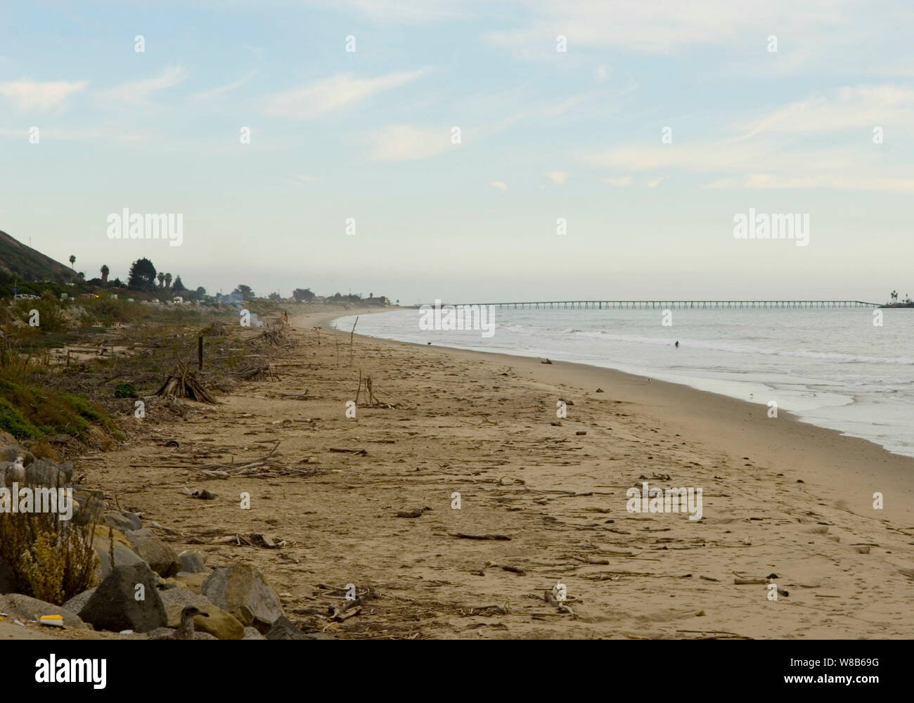 Beach with Ocean Stock Photo - Alamy