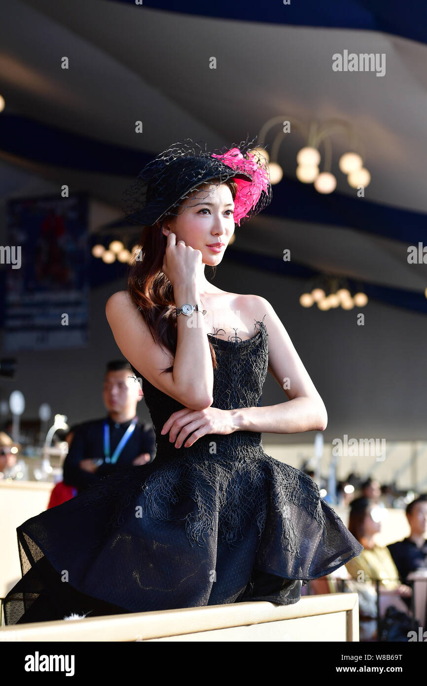 Taiwanese model and actress Lin Chi-ling attends a promotional event by ...