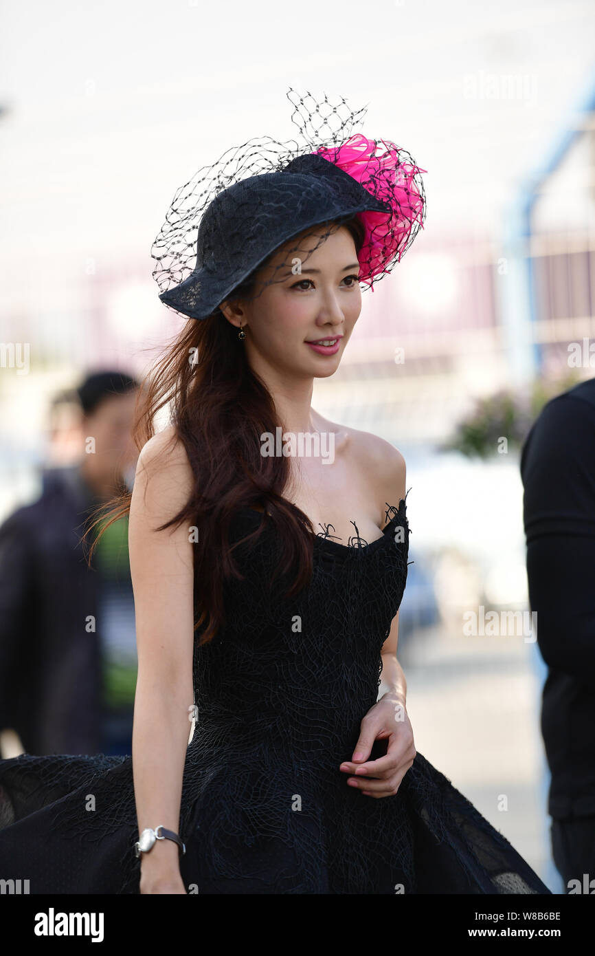 Taiwanese model and actress Lin Chi-ling attends a promotional event by ...