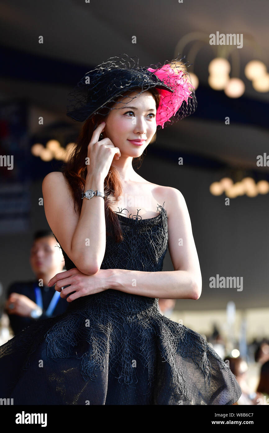 Taiwanese model and actress Lin Chi-ling attends a promotional event by ...