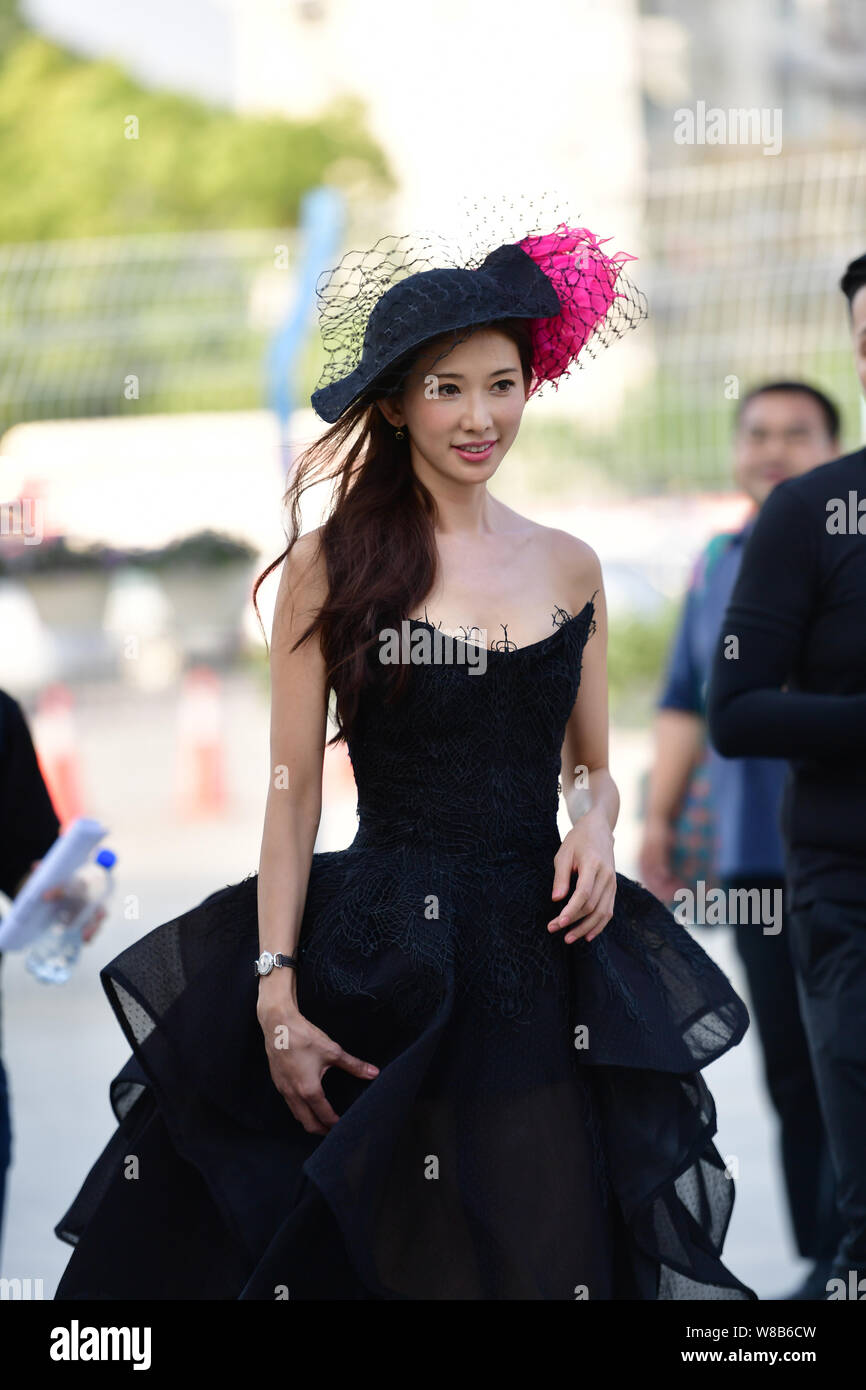 Taiwanese model and actress Lin Chi-ling attends a promotional event by ...
