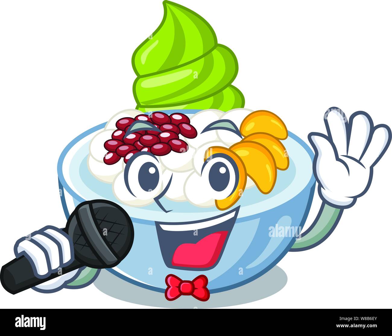 Anmitsu japanese dessert Stock Vector Images - Alamy