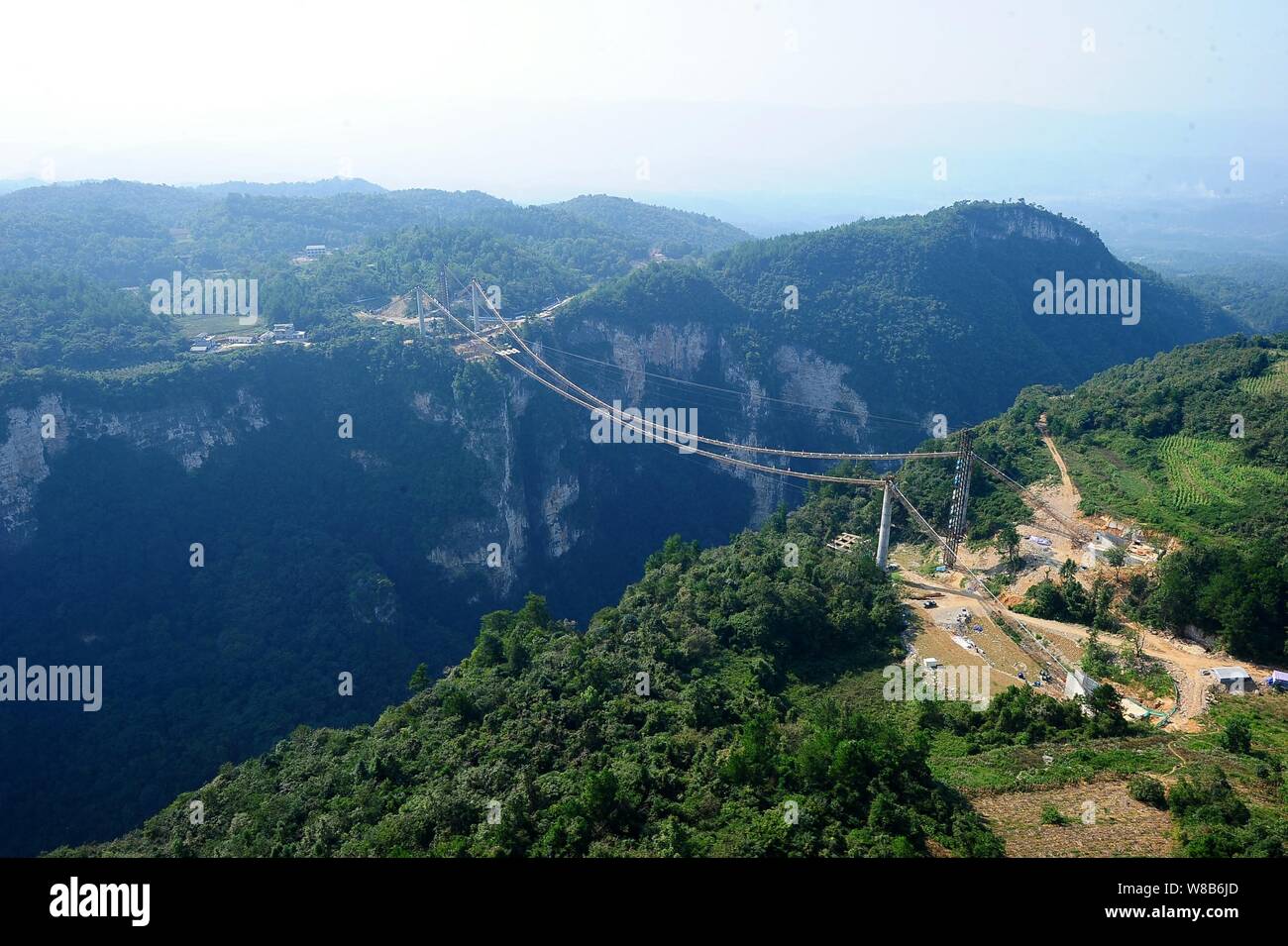 --FILE--A view of the world's longest and highest glass-bottomed bridge ...
