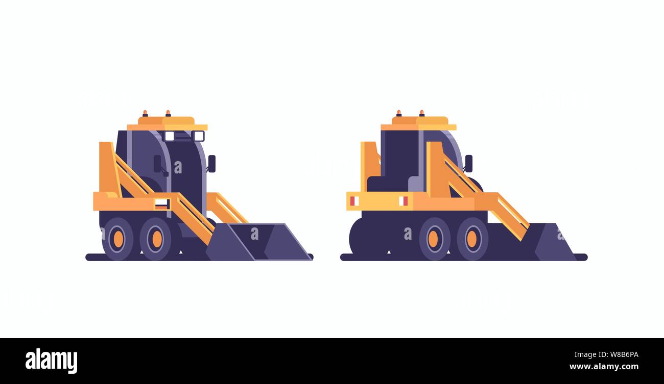 snow plow tractor icon professional cleaning machine winter snow ...