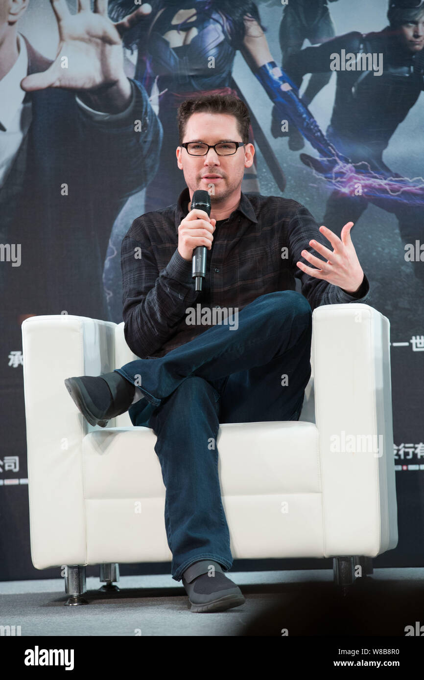 American director Bryan Singer attends a promotional event for his ...