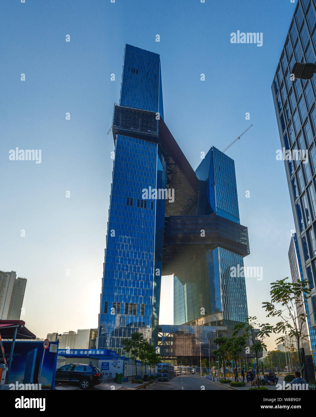 The Tencent Haibin Building, the new global headquarters of Tencent, is ...