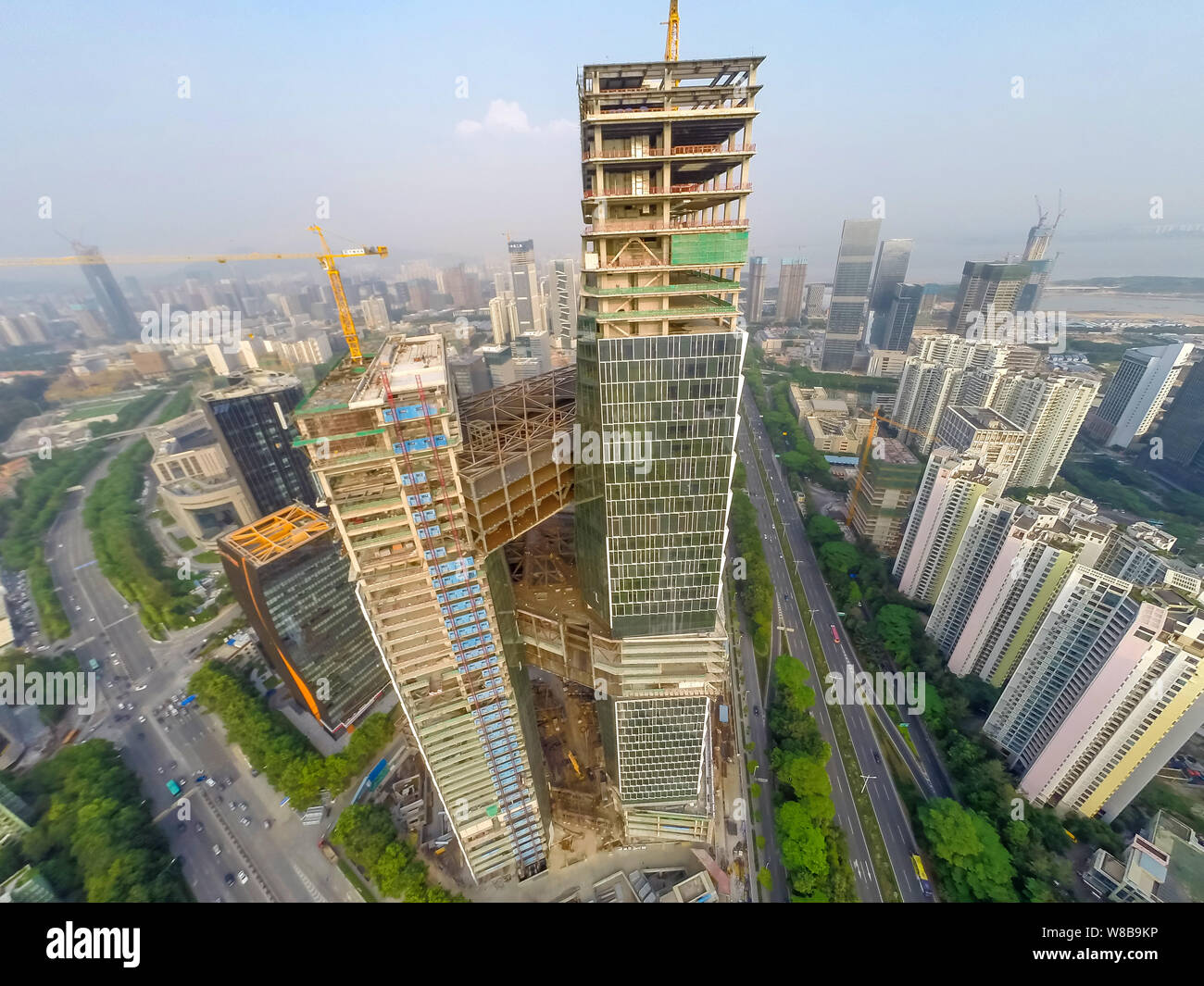 The Tencent Haibin Building, the new global headquarters of Tencent, is ...