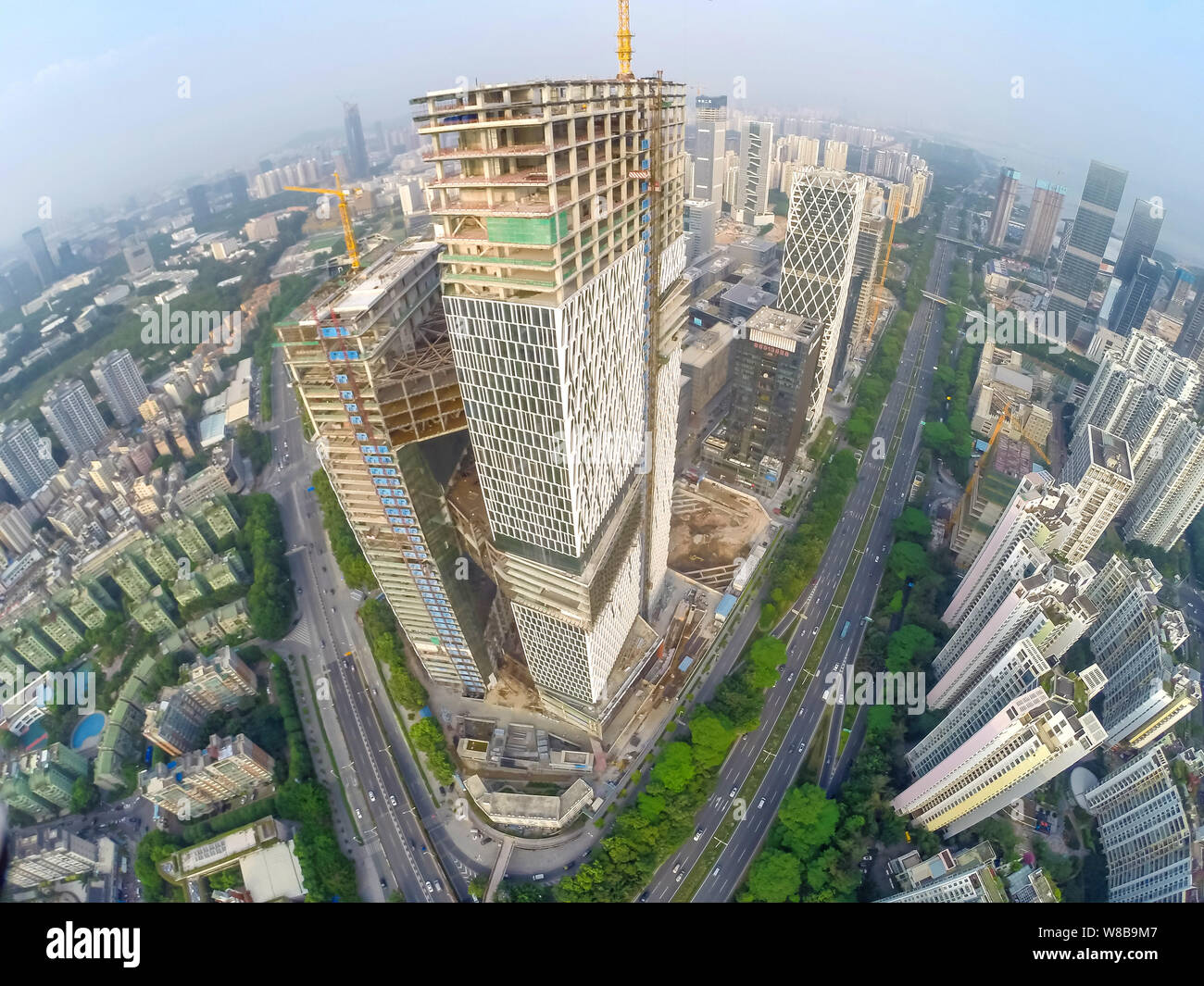 The Tencent Haibin Building, the new global headquarters of Tencent, is ...