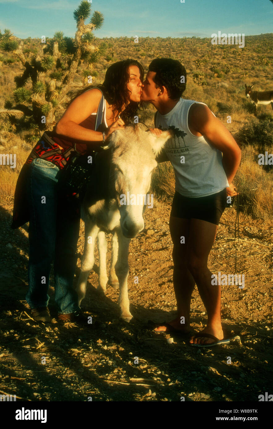 Las Vegas, Nevada, USA 24th October 1994 (Exclusive) Acrobats/artist Roberto Da Silva and wife ...