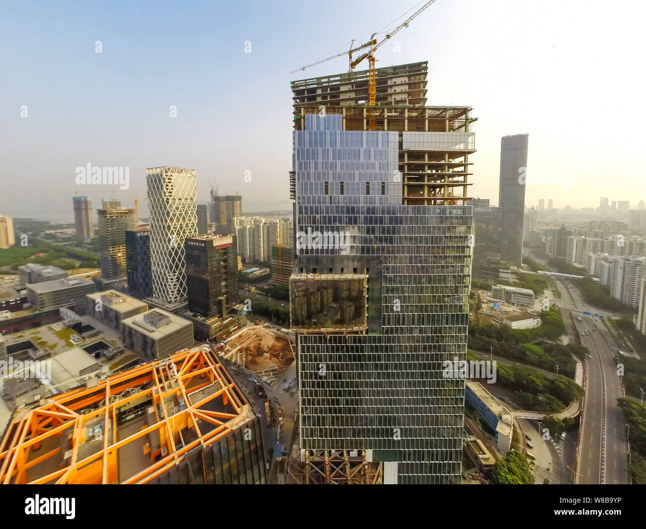 The Tencent Haibin Building, the new global headquarters of Tencent, is ...