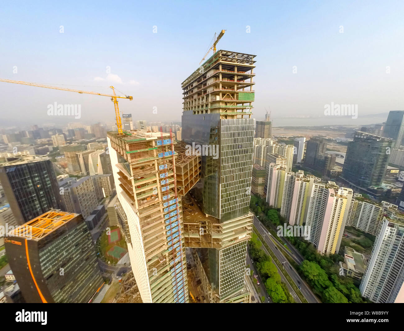 The Tencent Haibin Building, the new global headquarters of Tencent, is ...