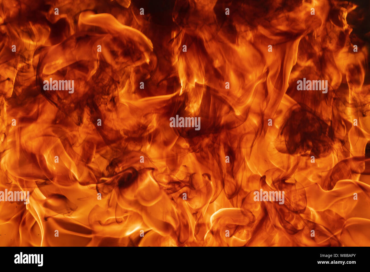 Flames red fire natural background. Beautiful dangerous firestorm ...