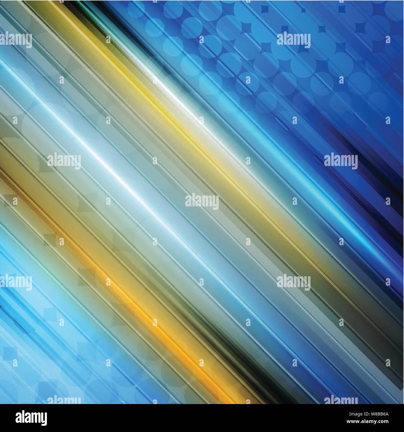 Glowing blue orange stripes abstract tech background. Vector design ...