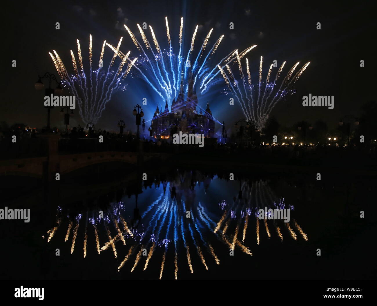 Shanghai disneyland fireworks hi-res stock photography and images - Alamy