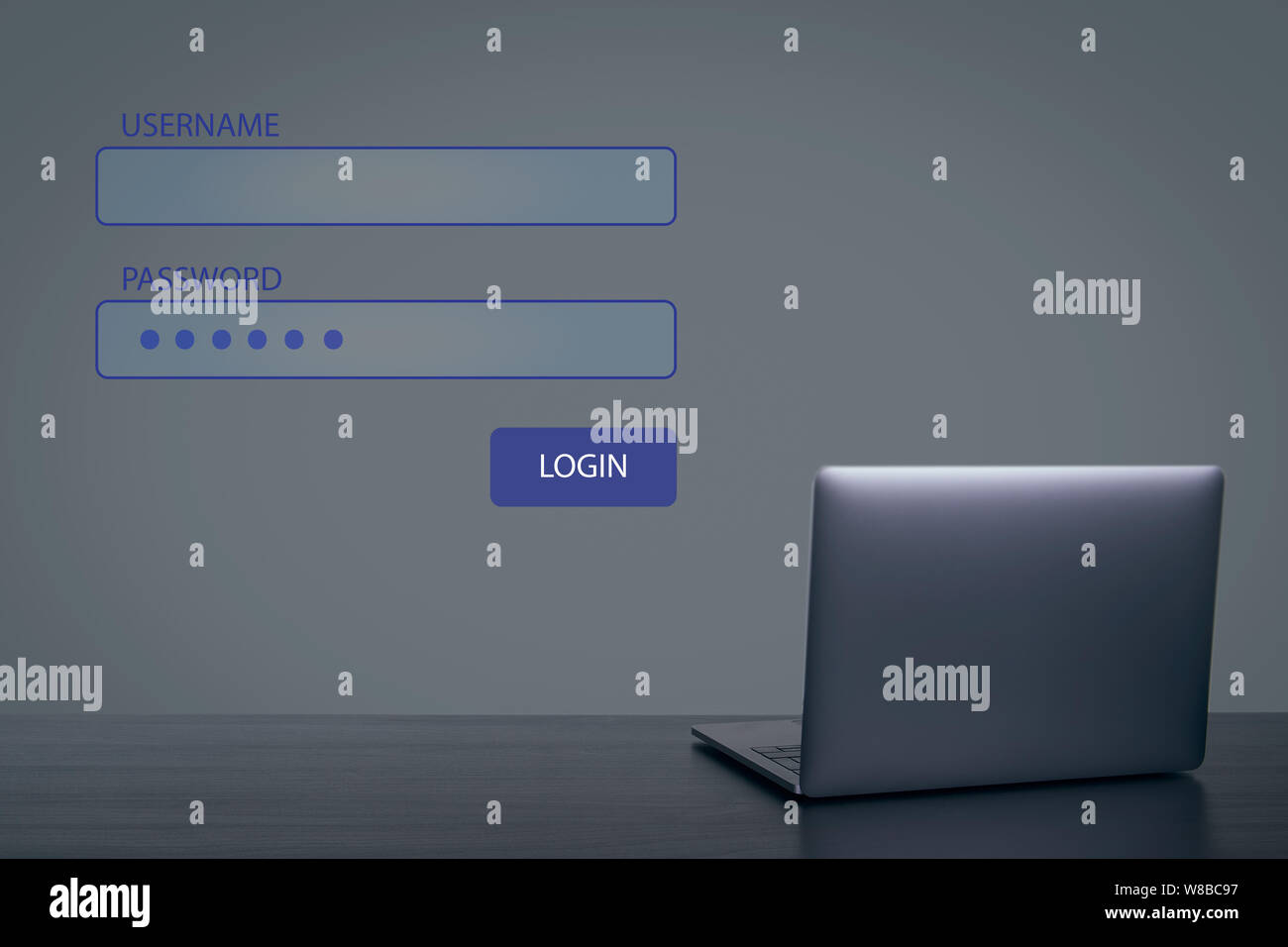 Username and password. Global network connection Stock Photo - Alamy