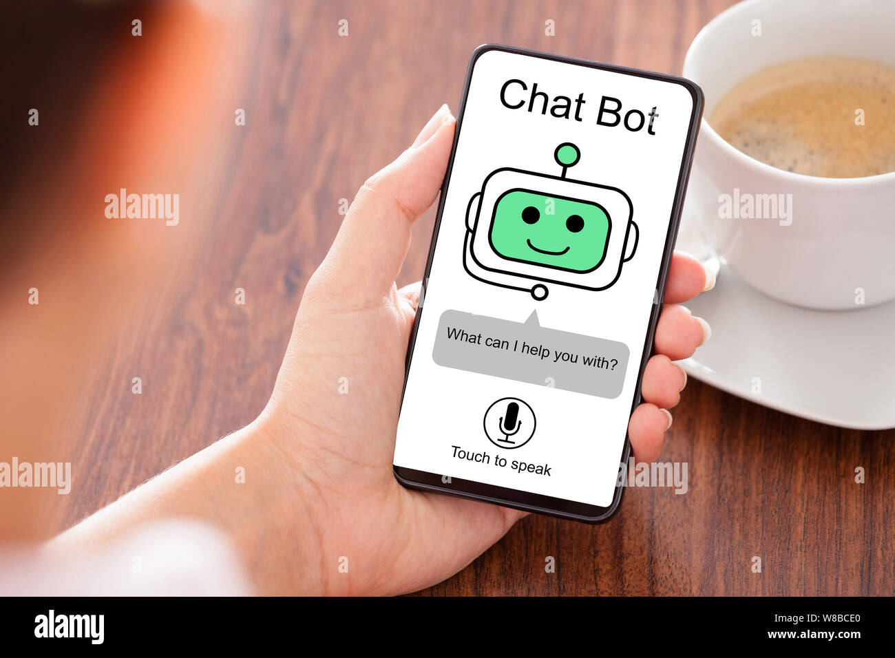 Chat bot robot and person hi-res stock photography and images - Alamy