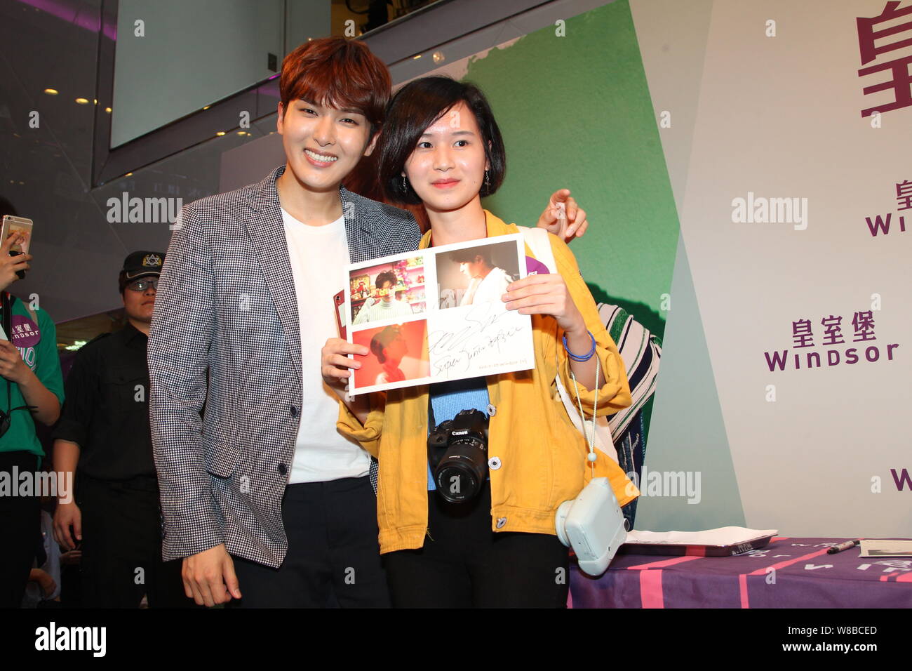 Singer and actor Kim Ryeo-wook, left, better known by the mononym ...