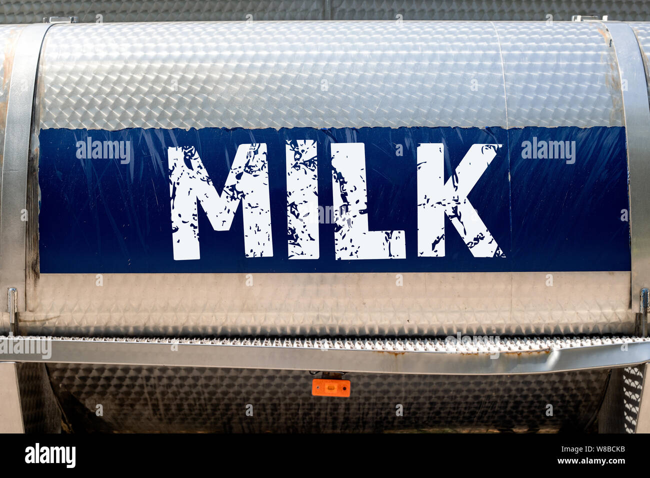 Car tank with milk Stock Photo - Alamy