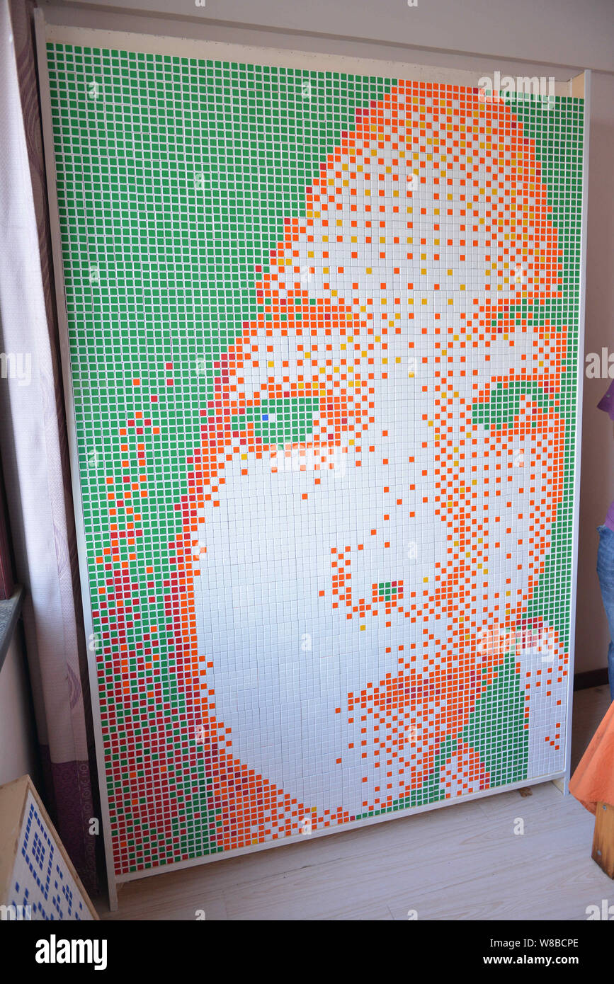 The portrait of the girl Mr. Tong loves which he made out of magic ...