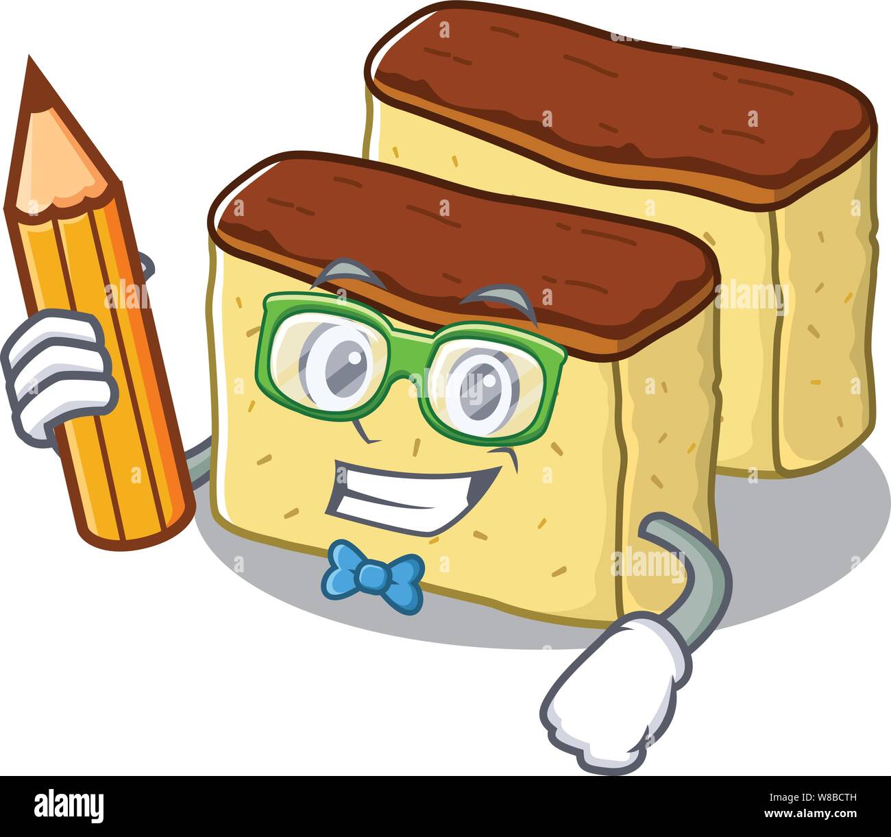 Student castella cake prepared in cartoon tray Stock Vector Image & Art ...