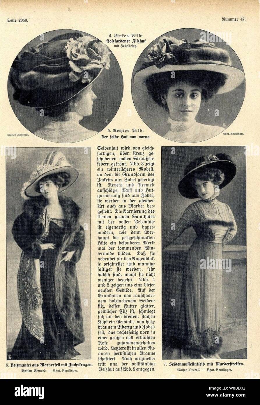 Der Pelz in der Wintermode, 1908 (2 Stock Photo - Alamy