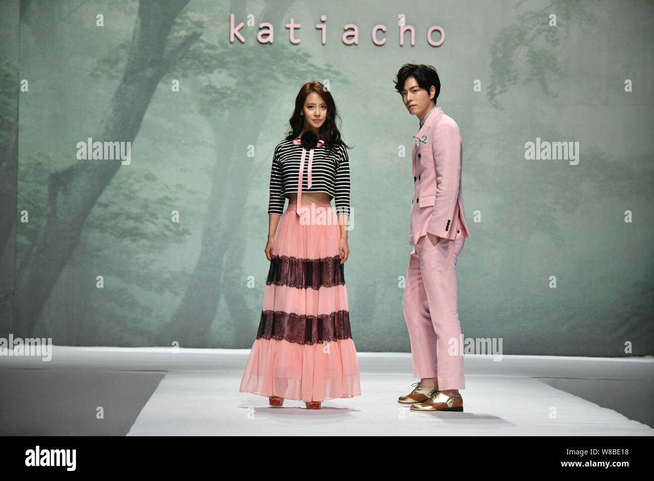 South Korean actress Cheon Seong-im, left, better known by her stage ...