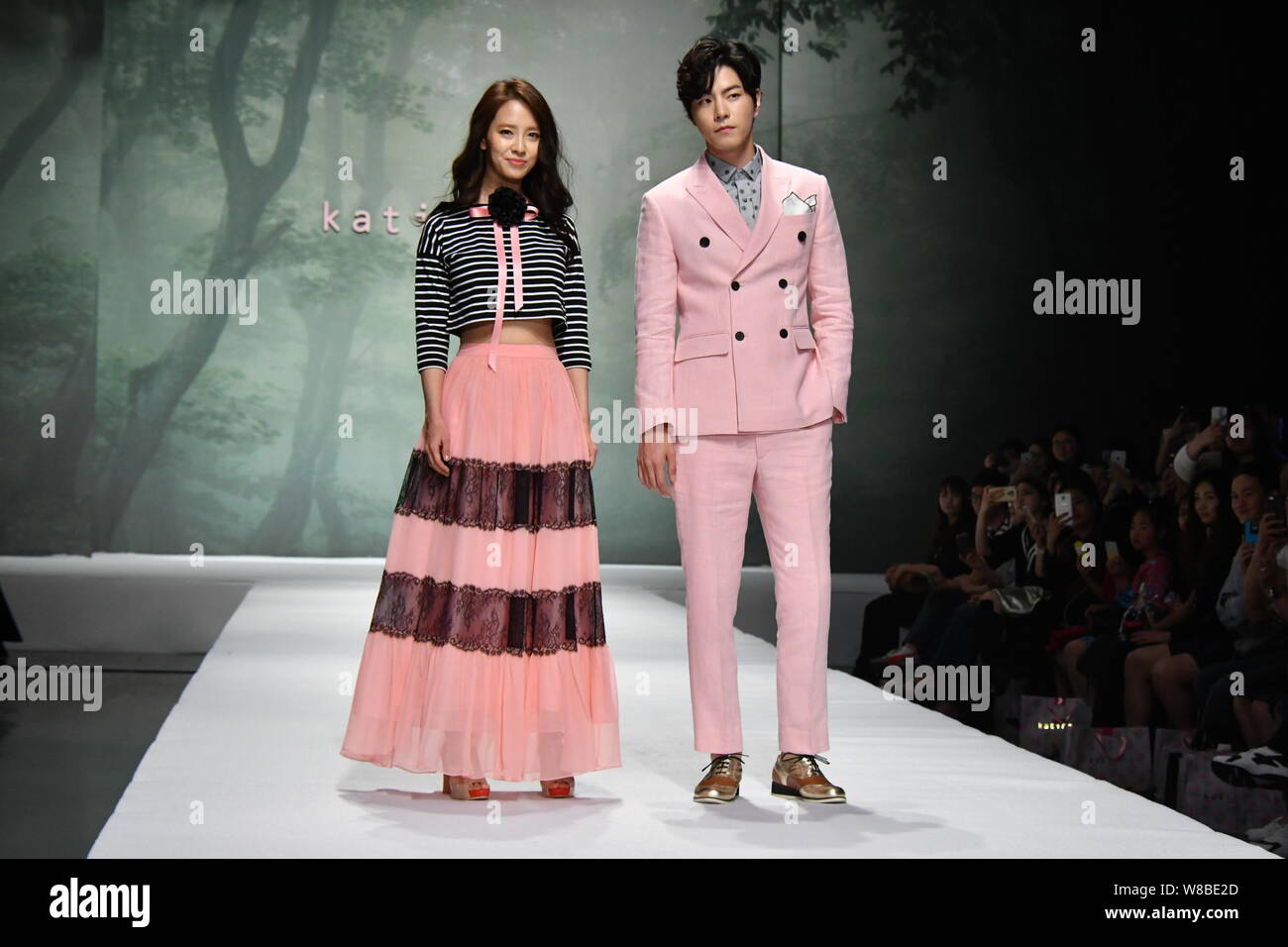 South Korean actress Cheon Seong-im, left, better known by her stage ...