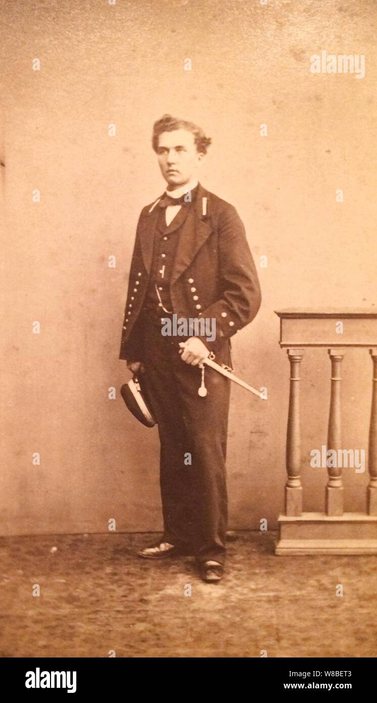 Der spätere Konteradmiral der kaiserlichen Marine Franz Strauch (1846 ...