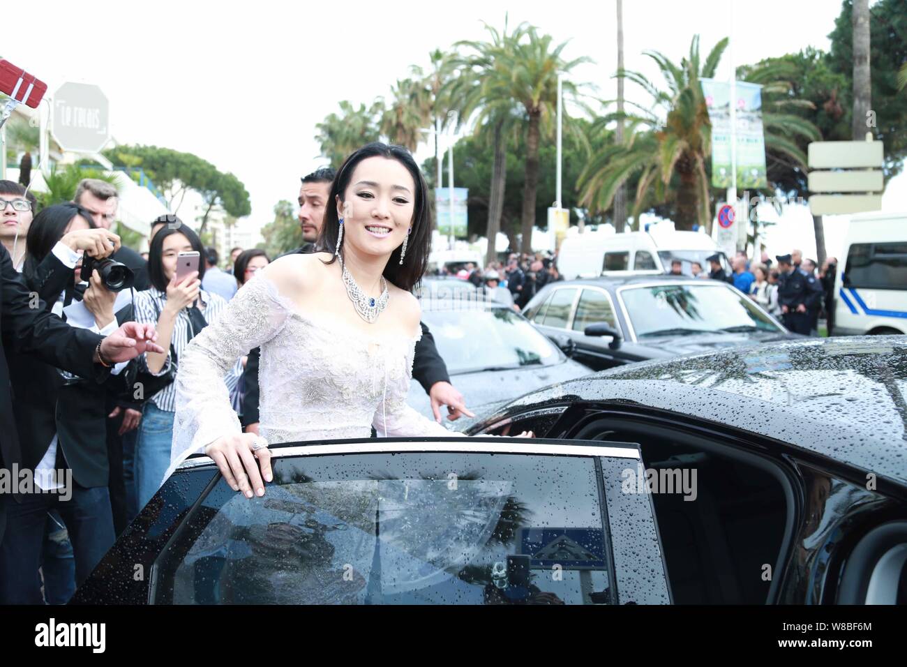 Chinese actress Gong Li arrives at the L'Oreal cocktail party during ...