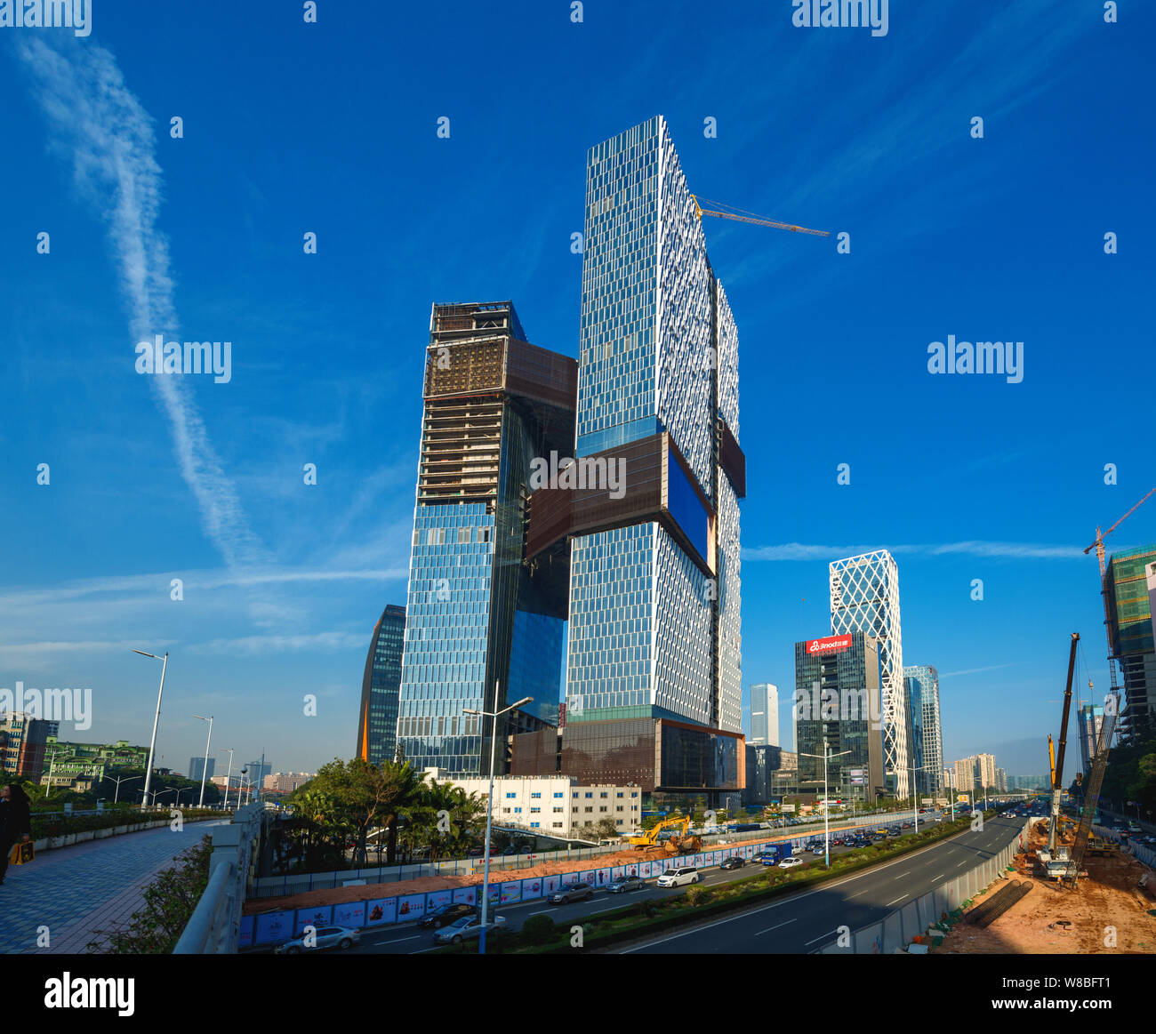The Tencent Haibin Building, the new global headquarters of Tencent, is ...