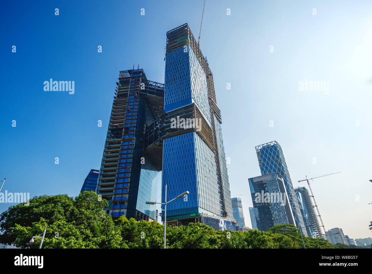 The Tencent Haibin Building, the new global headquarters of Tencent, is ...