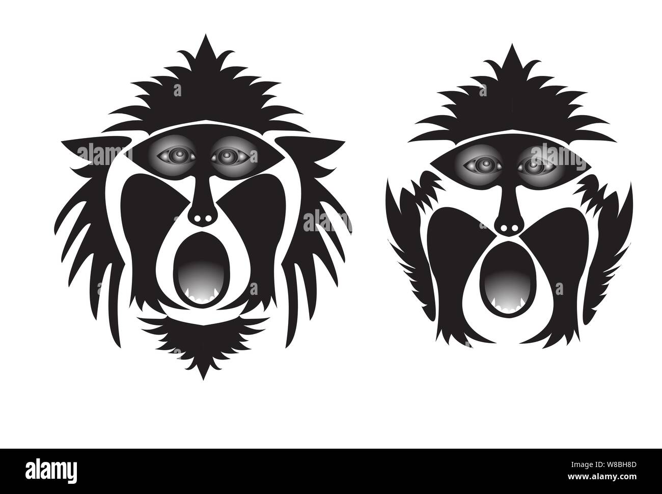 Vector of dog face design on a white background. Animal. vector ...