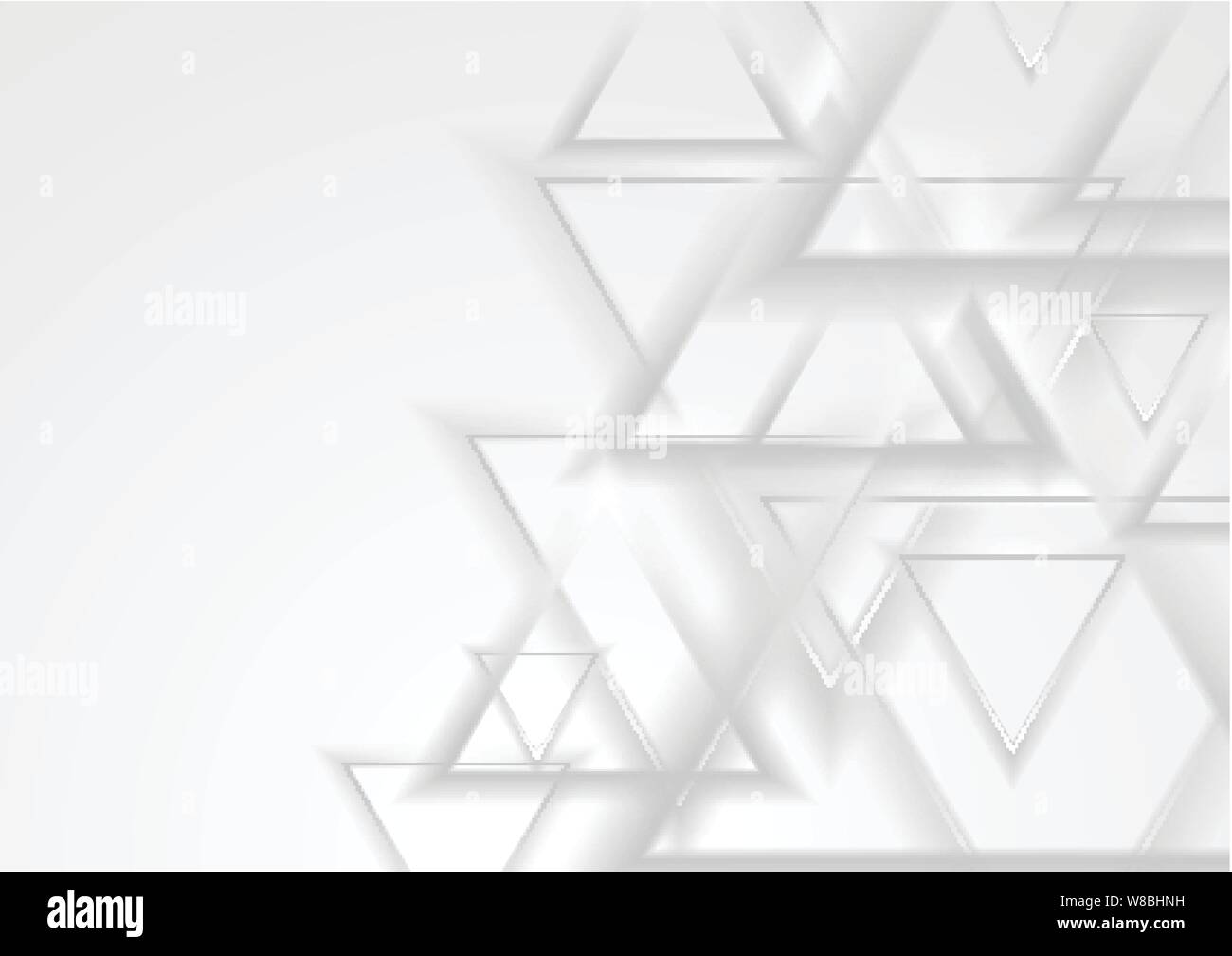 Grey abstract triangles geometric tech background. Vector design Stock Vector Image & Art - Alamy