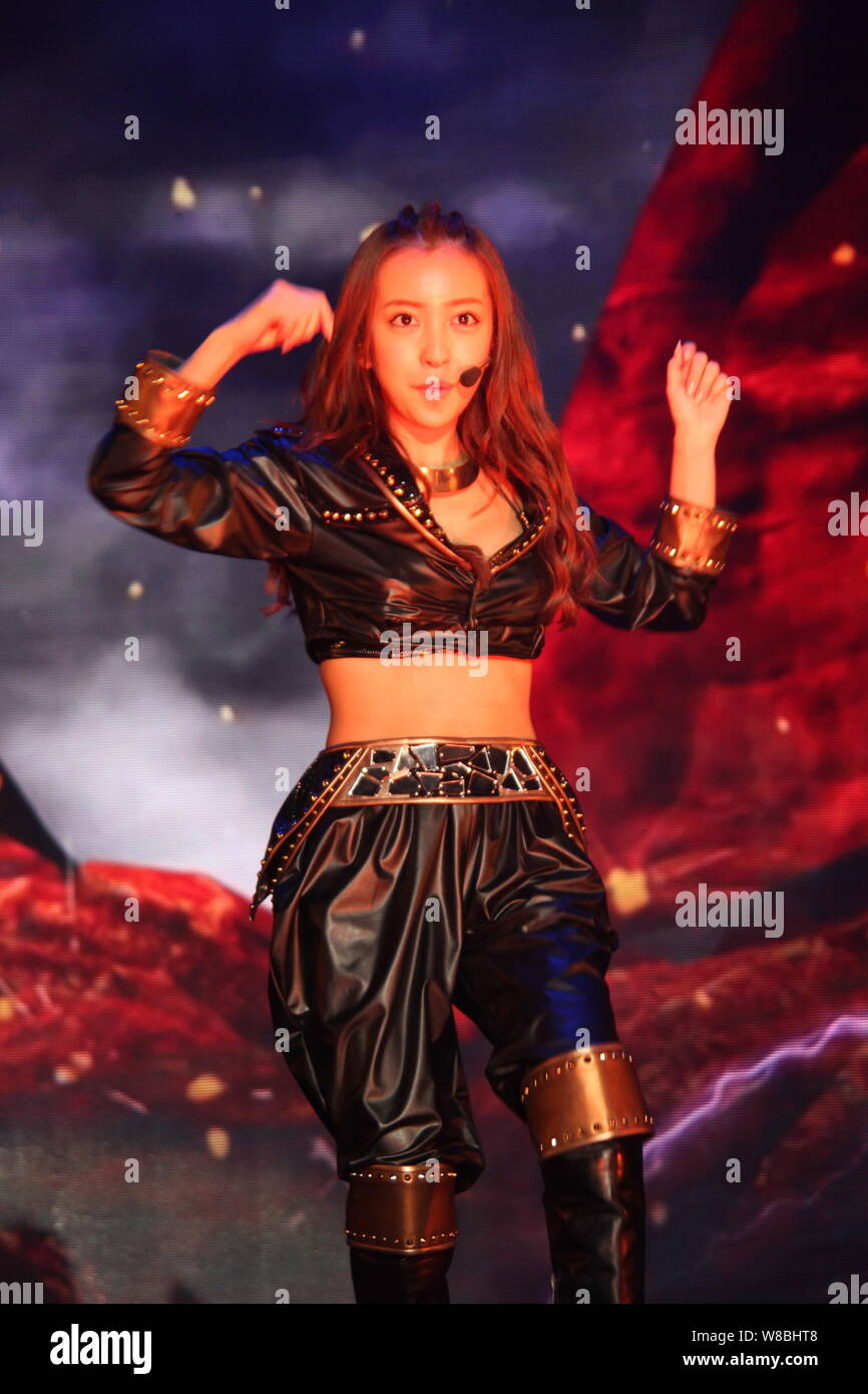 Japanese singer and actress Tomomi Itano performs at the Shanghai ...