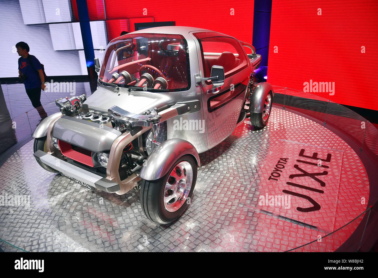 A Toyota JIXIE concept car is on display during the 14th Beijing ...