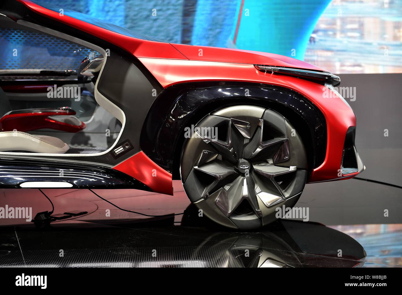 A Chery FV2030 concept car is on display during the 14th Beijing ...