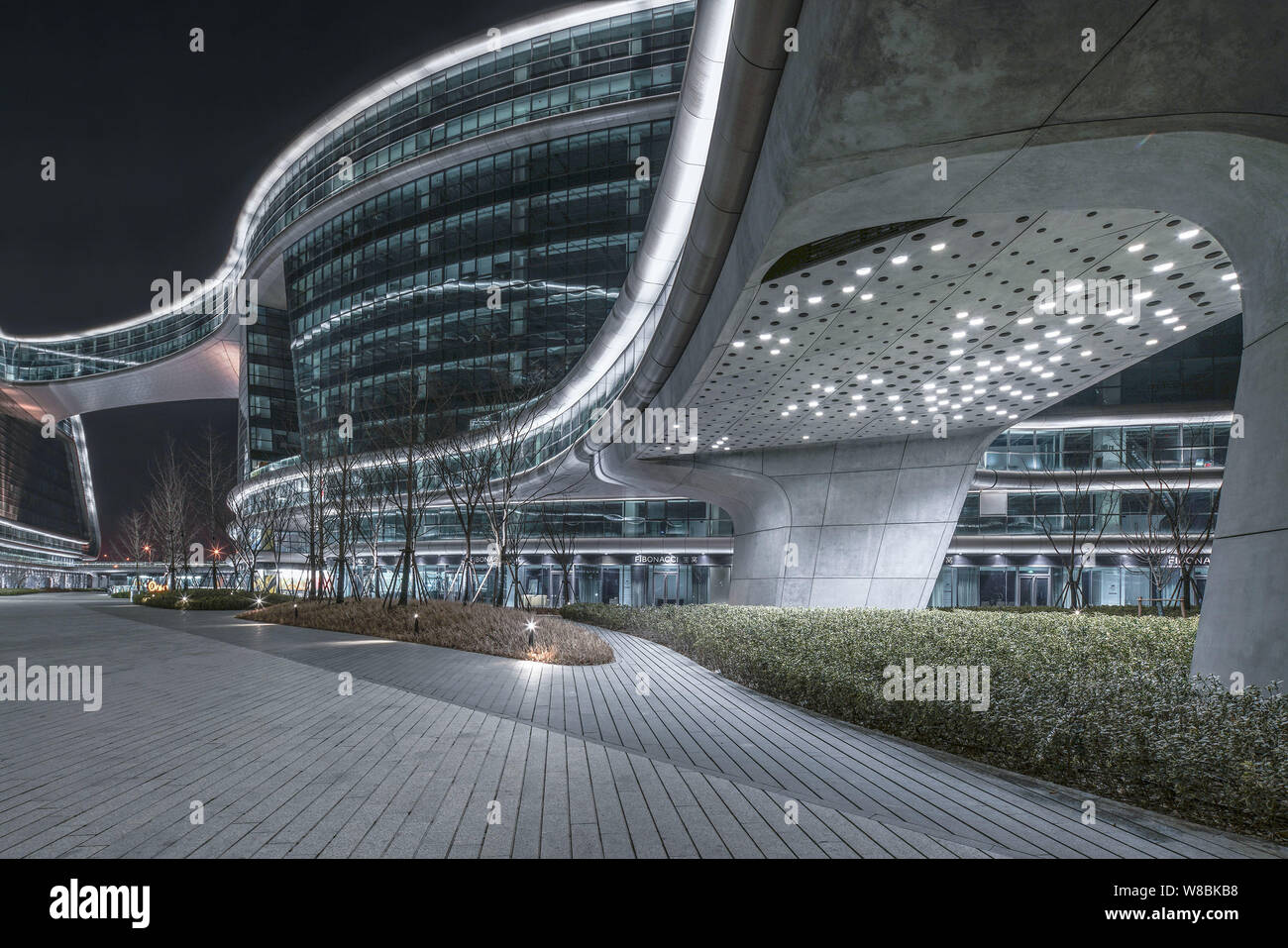View of the Sky Soho designed by Iraqi-British architect Zaha Hadid in ...