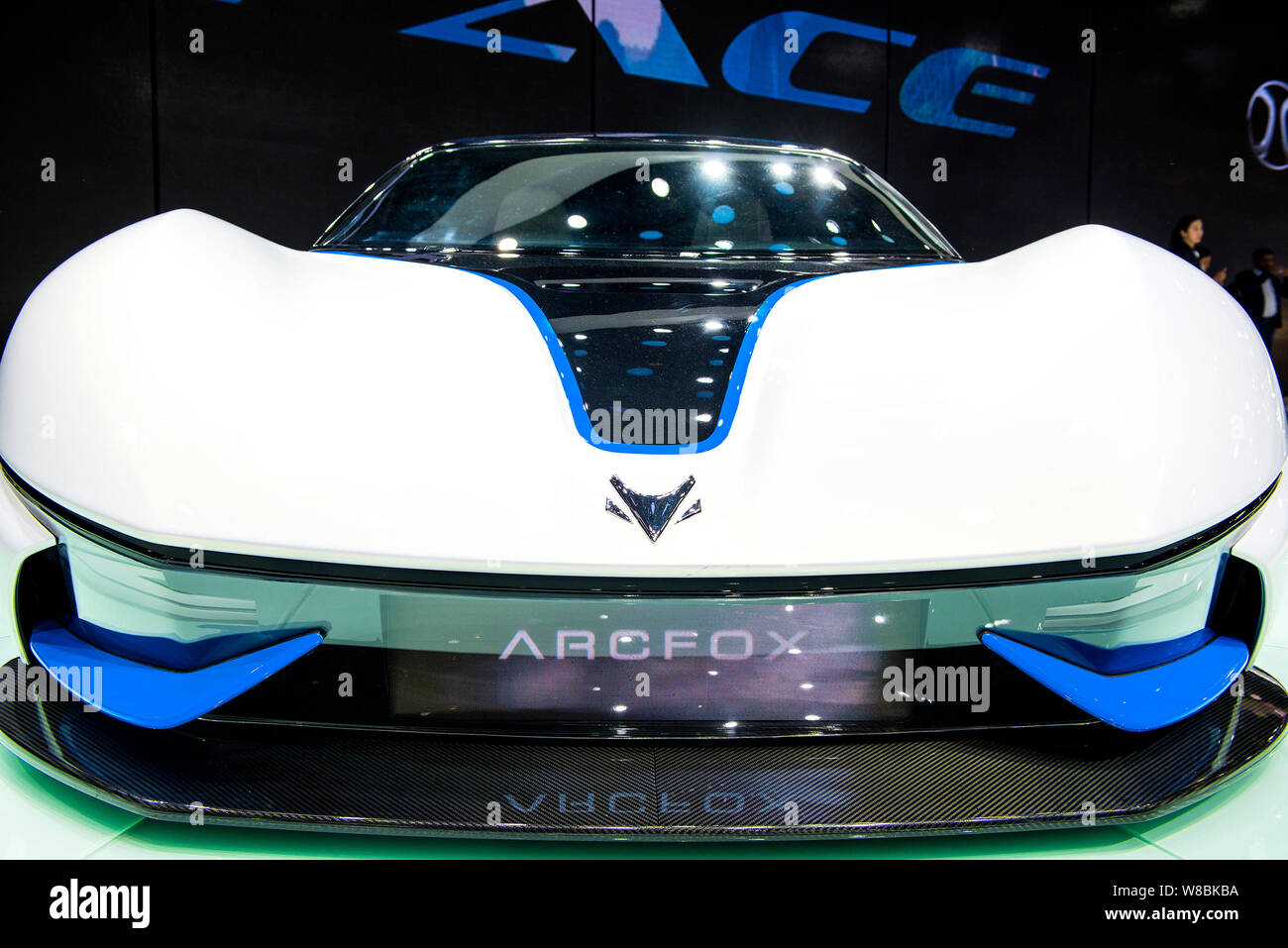 An ARCFOX-7 electric concept car of BAIC Group is on display during the 14th Beijing ...