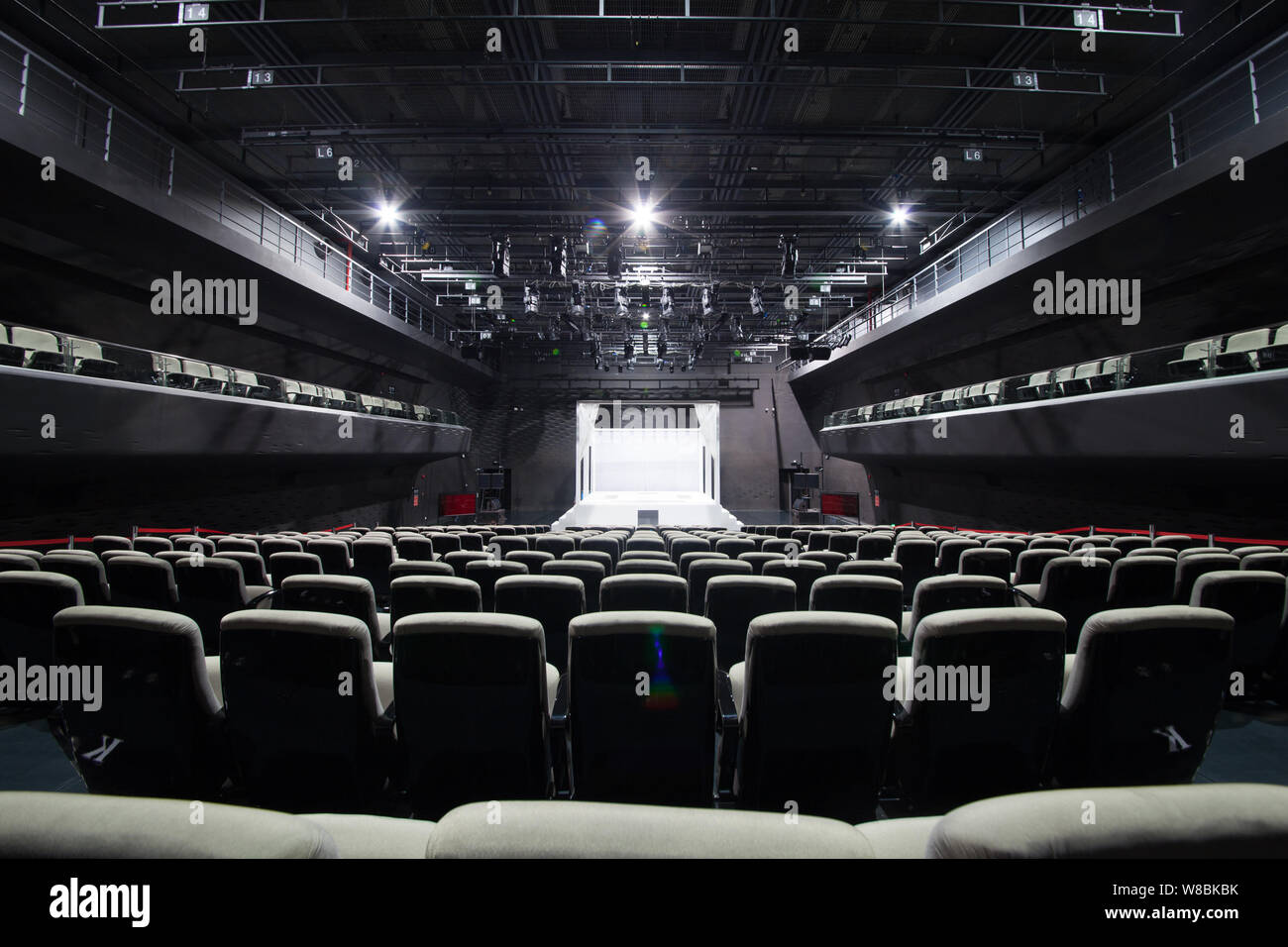 Interior view of the Guangzhou Opera House designed by Iraqi-British ...