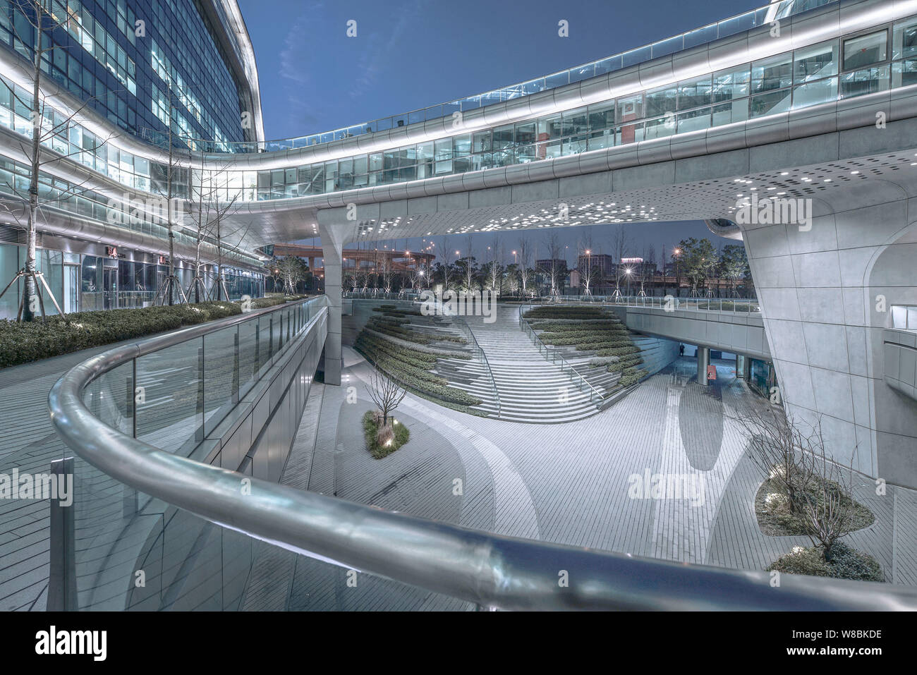 View of the Sky Soho designed by Iraqi-British architect Zaha Hadid in ...