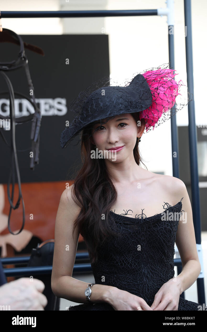 Taiwanese model and actress Lin Chi-ling attends a promotional event by ...