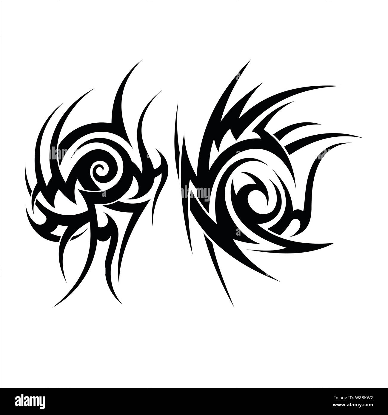 vector tribal tattoo design, eps 10 Stock Vector Image & Art - Alamy