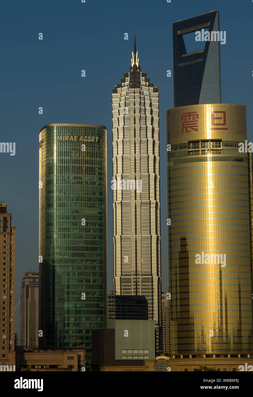View of the Lujiazui Financial District with the Shanghai World ...