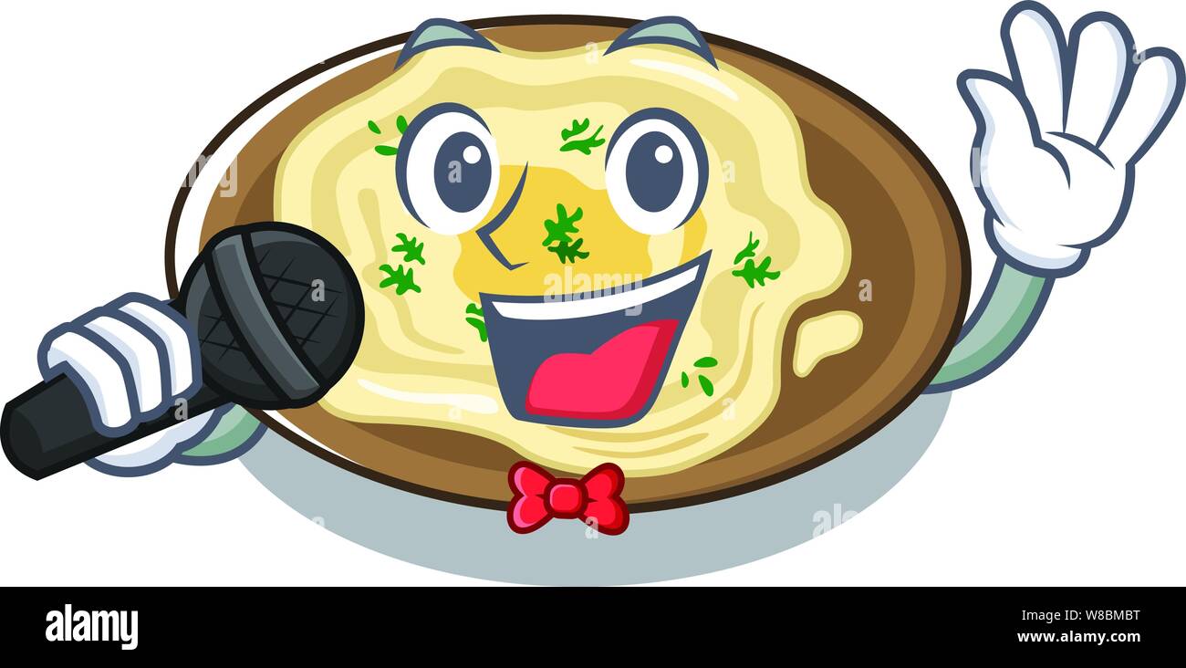 Singing hummus on the a cartoon plate Stock Vector Image & Art - Alamy