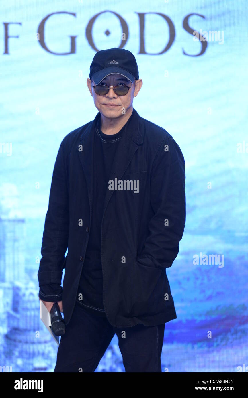 Chinese kungfu star Jet Li attends a press conference to promote his ...
